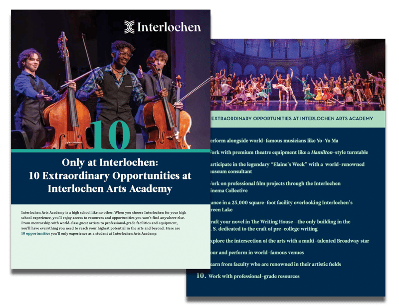 Only at Interlochen Arts Academy